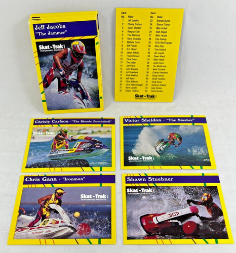 SKAT-TRAK USA PERFORMANCE PRODUCTS 1992 Series 1 JETSKI Complete Card ...