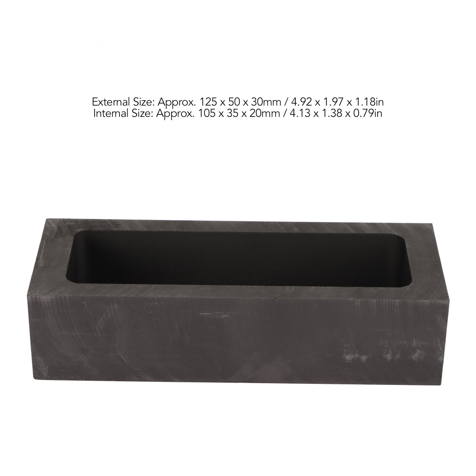 Ingot Mold Graphite Casting Bar Mould 105x35x20MM Internal 125x50x30MM ...
