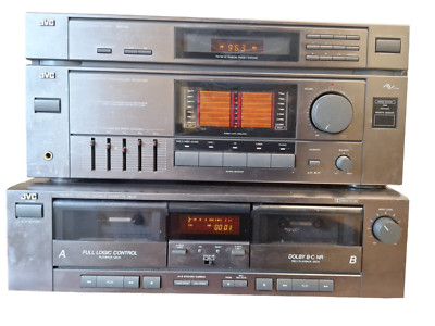 JVC RX-R76 Computer Controlled Receiver+D-W75 Stereo Double Cassette ...