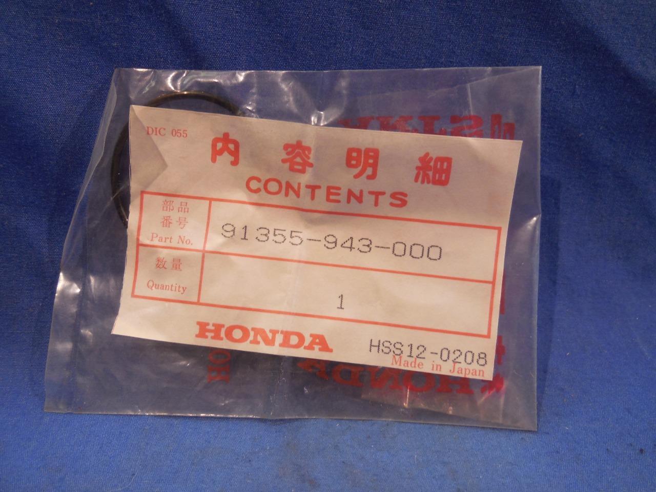 Honda 91355-943-000 O-Ring NOS PP888 | eBay