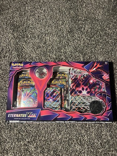 Pokemon TCG ETERNATUS VMAX Premium Collection Pin Box Factory Sealed ...