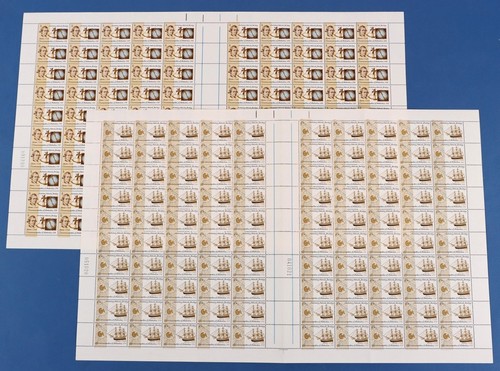 AUSTRALIA ANTARCTIC TERR 1972 Cook set 7c & 35c sheets MNH **. SG 21-22 ...