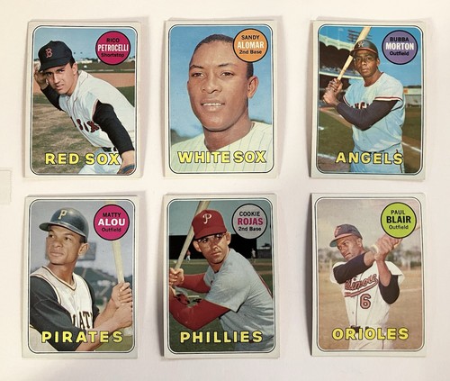 Lot of 12 Different Topps 1969 Baseball Cards Mostly NR MT Or Better ...