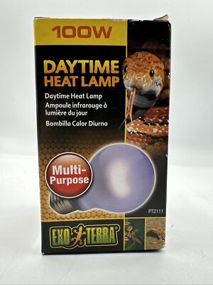 Exo Terra Daytime Heat Lamp Sun Glo Daylight Reptile Bulb 100 watt ...