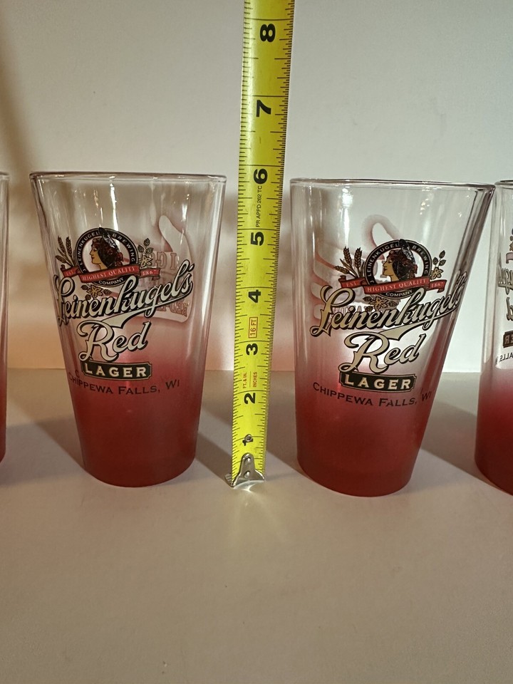 Leinenkugels Red Lager Beer Glass Caught Red-Handed Chippewa Falls WI ...