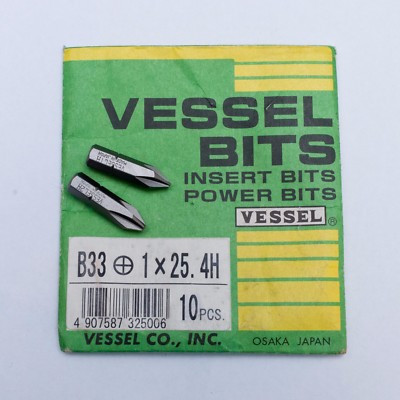 3pc #1#2#3 VESSEL Screwdriver Bits JIS Japanese Motorcycle Honda Suzuki ...