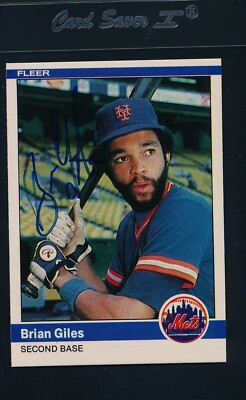 1984 Fleer #585 Brian Giles Mets Signed Auto *28580 | eBay