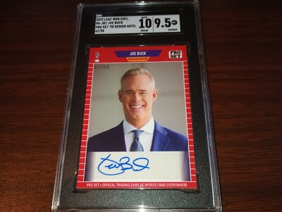 2023 Leaf Web Exclusive # PA-JB1 Joe Buck Announcer SGC 9.5 Mint+ Auto ...