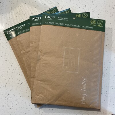 Packt by Scotch - Padded Mailer - 4 packs of two - 9.75 in x 14.8 in ...