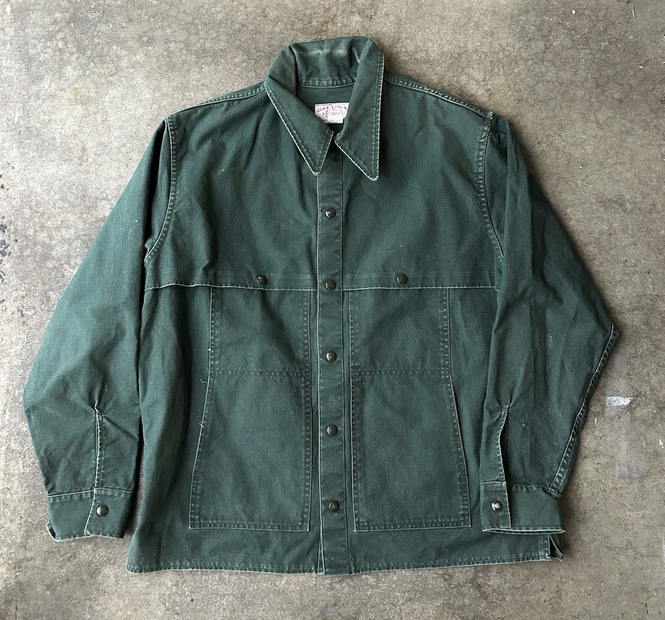 Vintage 70’s Dark Green A Genuine Filson Garment Button-Up Jacket Size ...