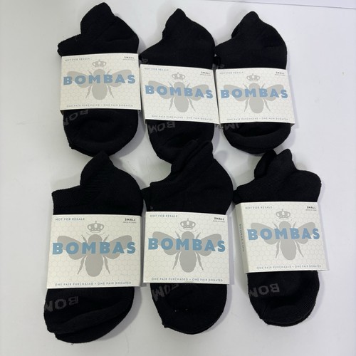 Bombas Cushioned Comfort Ankle Socks Black Size Small Womens Lot Of 6 ...