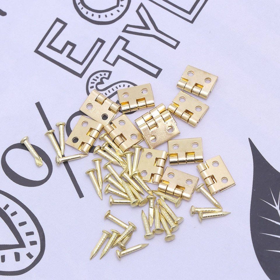 24 Pcs Small Cabinet Hinge Table Hinges Mini Furniture with Screws | eBay