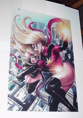 Dark Avengers Poster # 8 Ms Marvel vs Dark Ms. Marvel Sana Takeda x | eBay