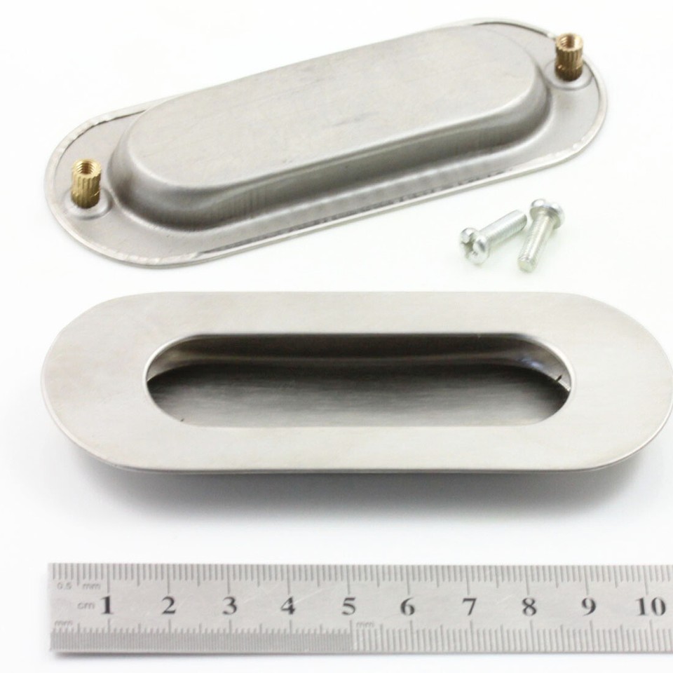 STAINLESS STEEL RECESSED HANDLES DRAWER CABINET SLIDING UK | eBay UK