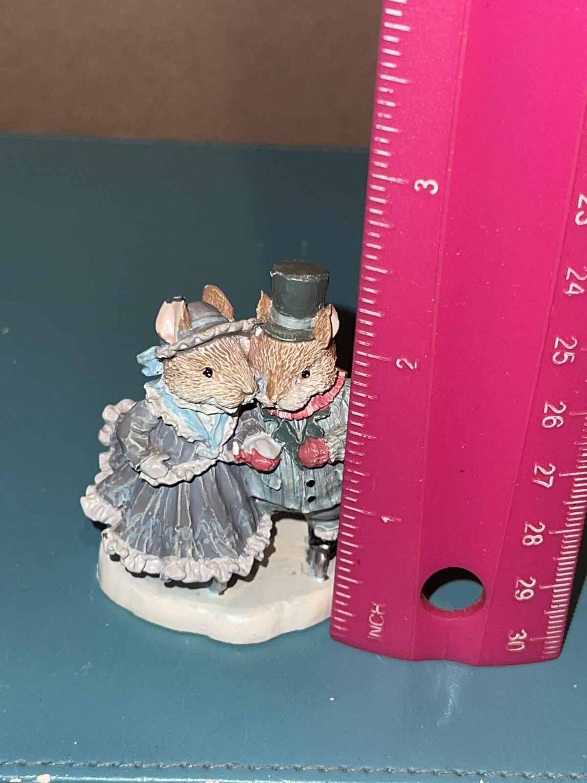 Vintage Hand-Painted Pewter Mice Couple Figurine Victorian fun | eBay