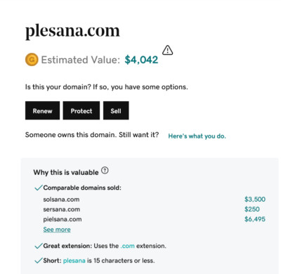 Plesana.com - Domain Name, Domain Names for Sale Brandable, Domains com ...