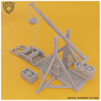 Medieval Trebuchet 28mm medieval Roman siege wargaming resin | eBay