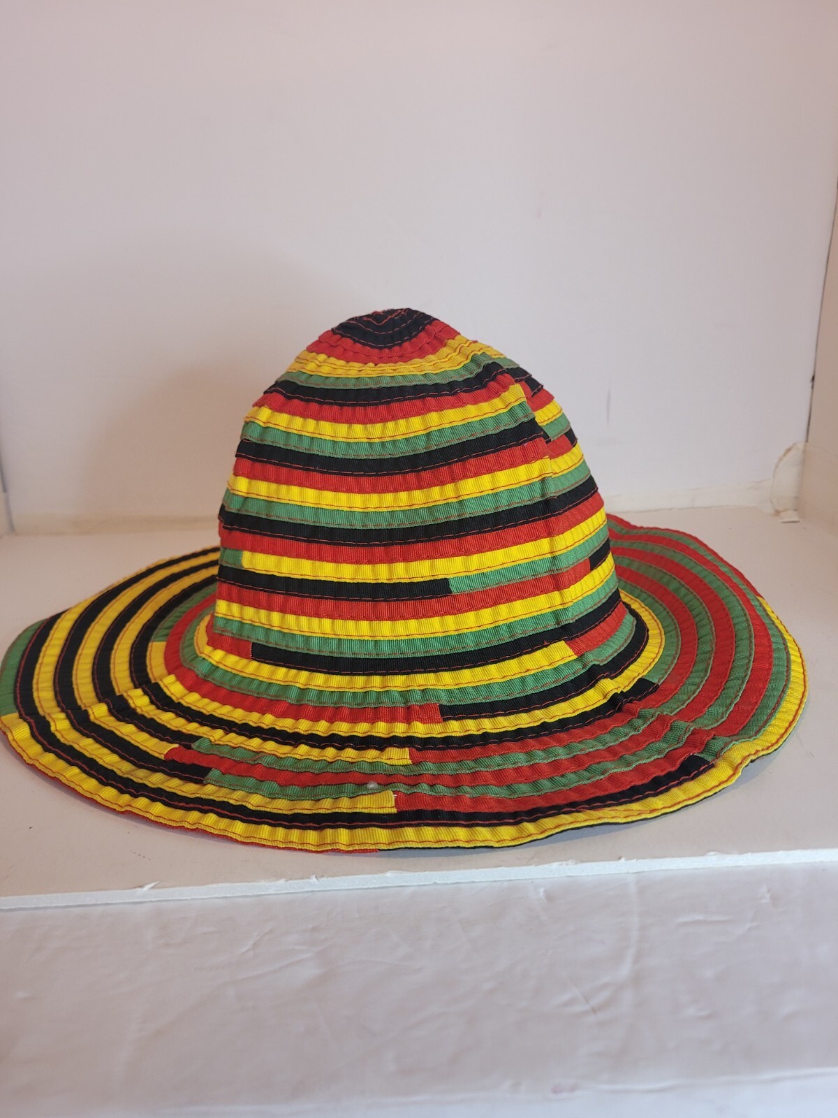 Rainbow Womens Bucket Hat Some Stretch Wide Rim - Gem