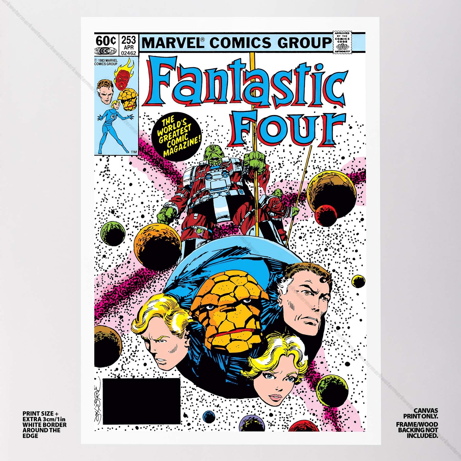 Fantastic Four #253 Poster Canvas F4 Marvel Comic Book Art Print | eBay