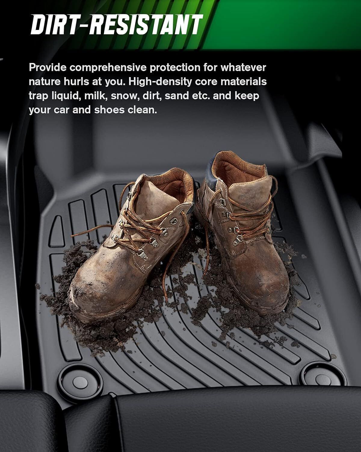 TPE Floor Mat Liners For 2021-2023 Ford Bronco Sport All Weather Rubber ...