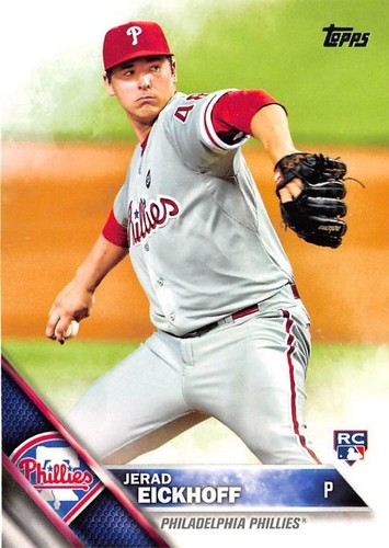 2016 Topps #2 Jerad Eickhoff Phillies NM-MT (RC - Rookie Card) | eBay
