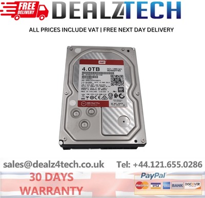 WD 4.0TB Hard Drive SATA 6Gb/s 128MB HDD, WD4002FFWX | eBay