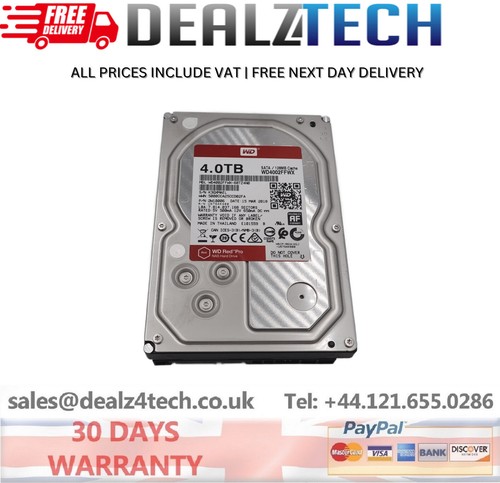 WD 4.0TB Hard Drive SATA 6Gb/s 128MB HDD, WD4002FFWX | eBay