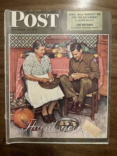 November 24 1945 Saturday Evening Post Magazine Norman Rockwell ...