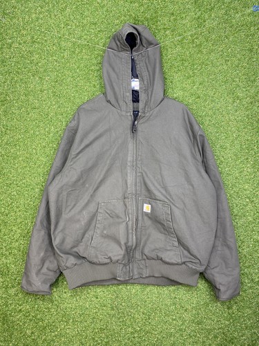 Carhartt Jacket Mens Size 2XL XXL J130 MOS Loose Fit Moss Quilt Lined ...