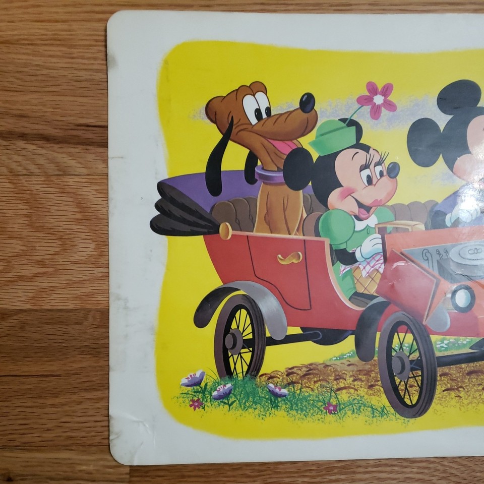 Vintage 1961 Walt Disney Placemat, Laminated, "Ludwig Von Drake" Mickey ...