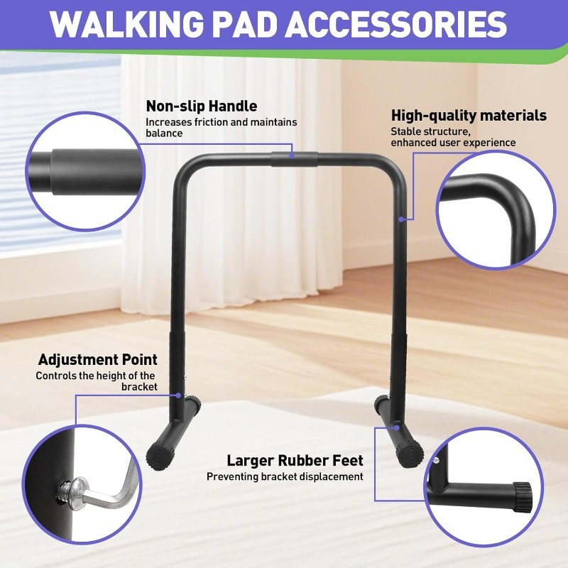 Walking Pad Handle Bar Attachment Only, Fits Walking Mats up to ...