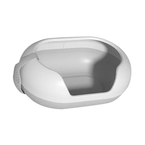 Cat Litter Box Easy to Clean Cat Litter Basin High Sided Cat Sand Box ...