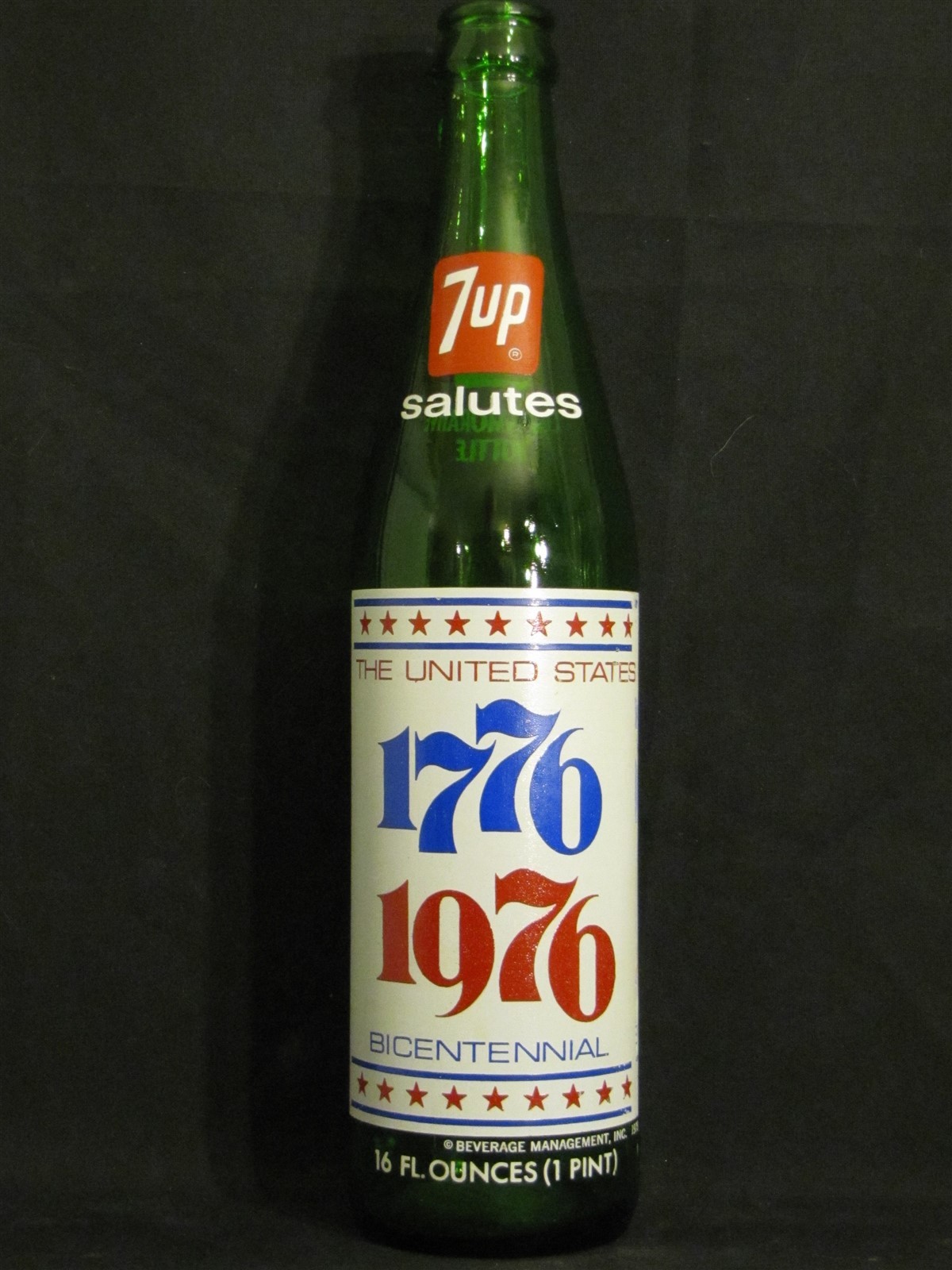 7 UP 1776-1976 Bicentennial Liberty Bell Commemorative ACL Soda Bottle ...