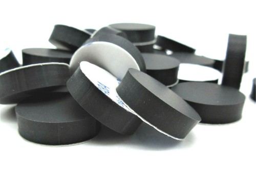 Round Rubber Silicone Spacers 3/4" Diameter x 3/16” Thick 3M Adhesive ...