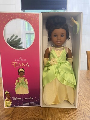 AMERICAN GIRL DISNEY PRINCESS 18” TIANA DOLL BRAND NEW IN BOX. In-hand ...