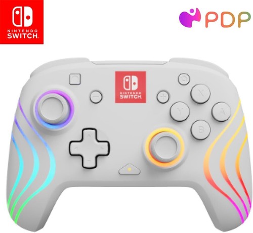 PDP Afterglow Wave Wireless Controller White Nintendo Switch ...