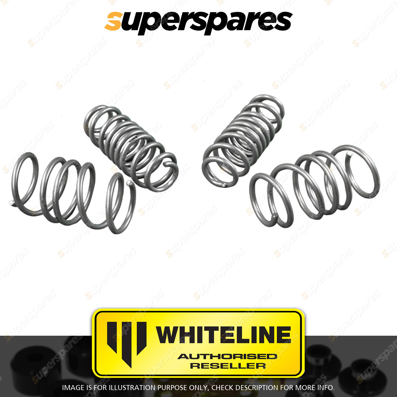 Whiteline F R lowered Coil Springs for VW GOLF 4MOTION MK7 ALLTRACK 5G ...