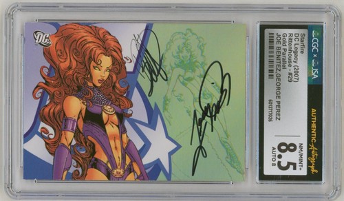 CGC JSA SS 8.5 SIGNED George Perez Joe Benitez Starfire 2007 DC Legacy ...
