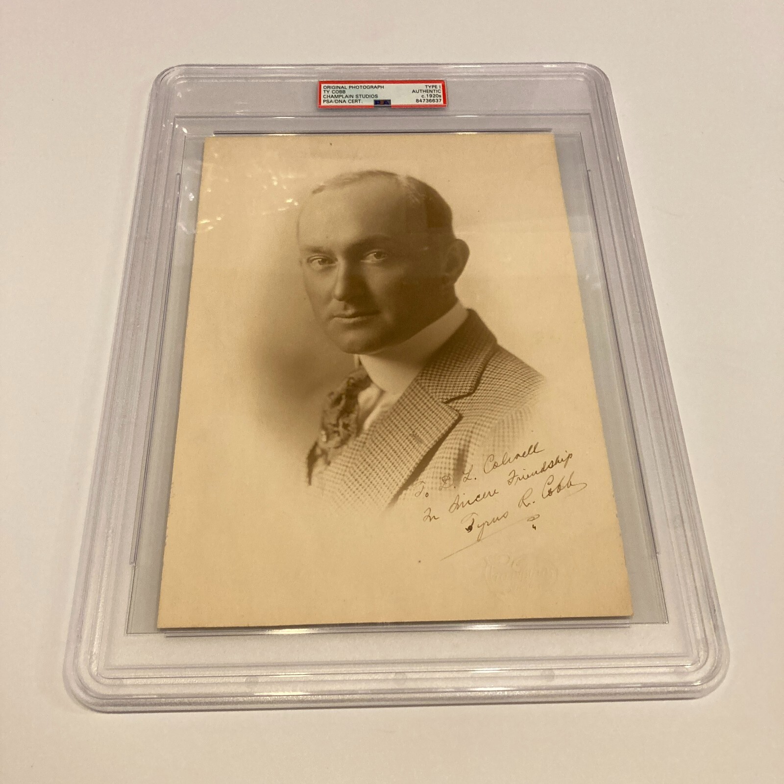 Ty Cobb Autographed Memorabilia | Signed Photo, Jersey, Collectibles ...