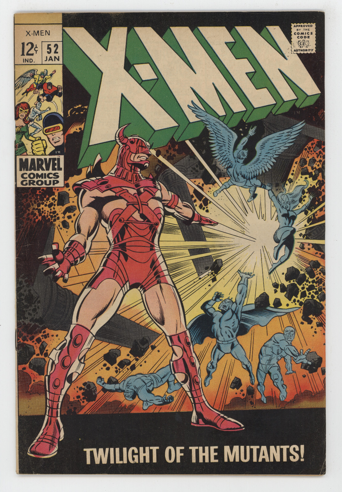 Uncanny X-Men 52 Marvel 1969 FN Polaris Cyclops Jean Grey 1st Erik The ...