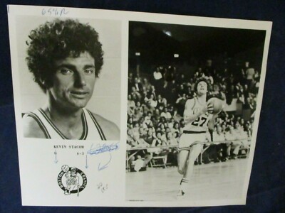 Vintage NBA Kevin Stacom Boston Celtics on/off court Glossy Press Photo ...