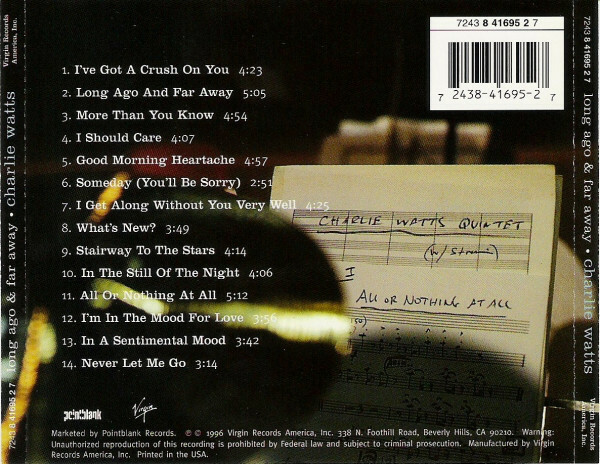 Charlie Watts - Long Ago & Far Away (1996) Virgin CD brand new sealed ...
