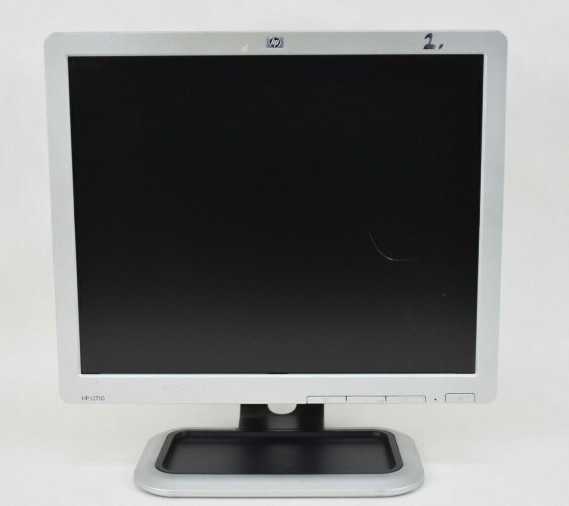 HP L1710 17" LCD Flat Panel Monitor Display VGA w/ Cords Scratch | eBay