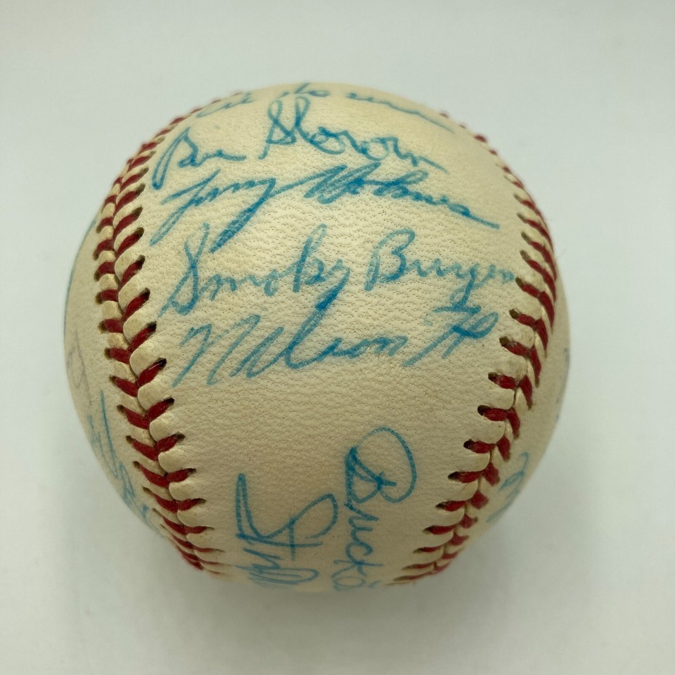 Stan Musial Nellie Fox HOF Legends Multi Signed Vintage National League ...