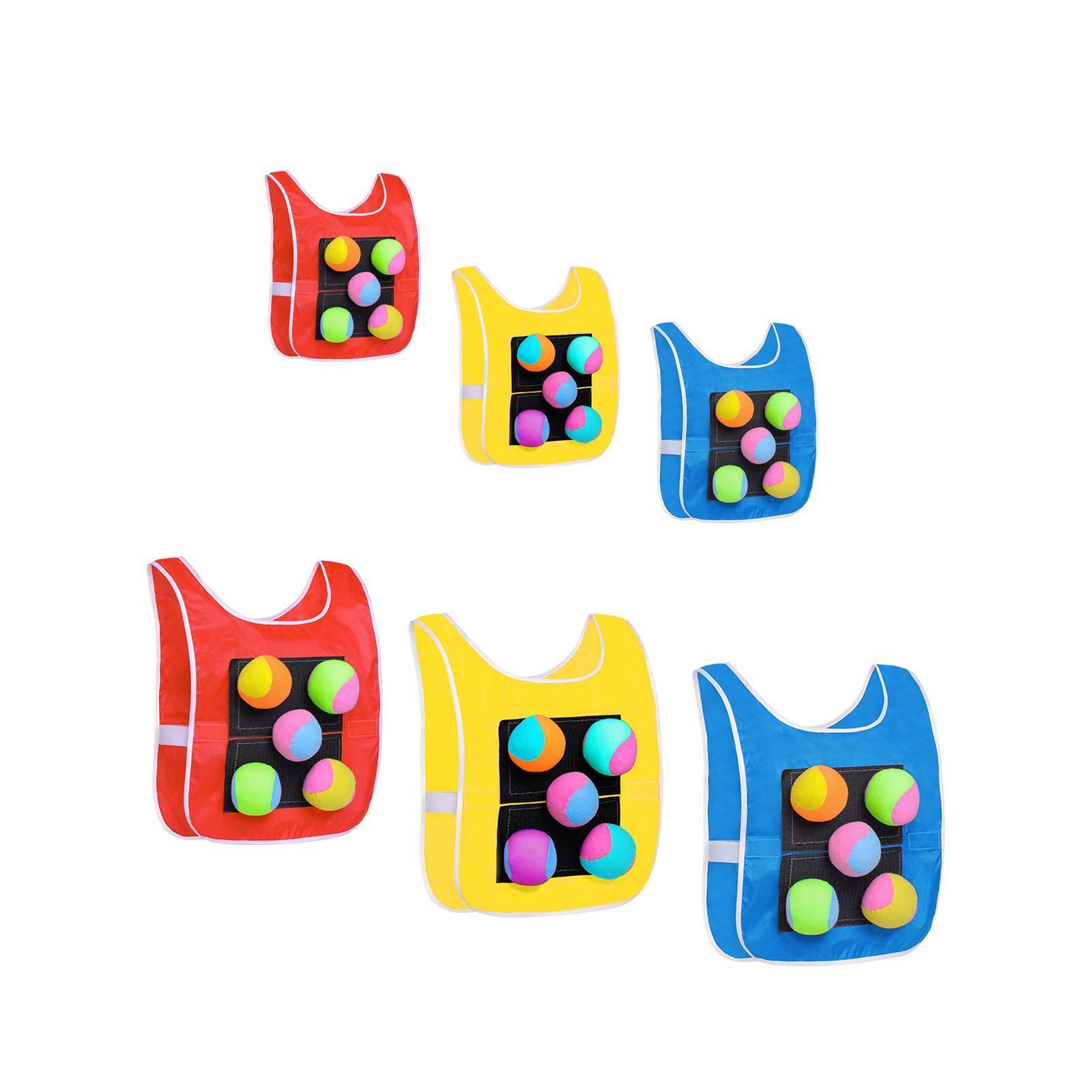 Dodgeball Game 5 Sticky Ball Toy Sticky Ball Vest Dodgeball Ball Game ...