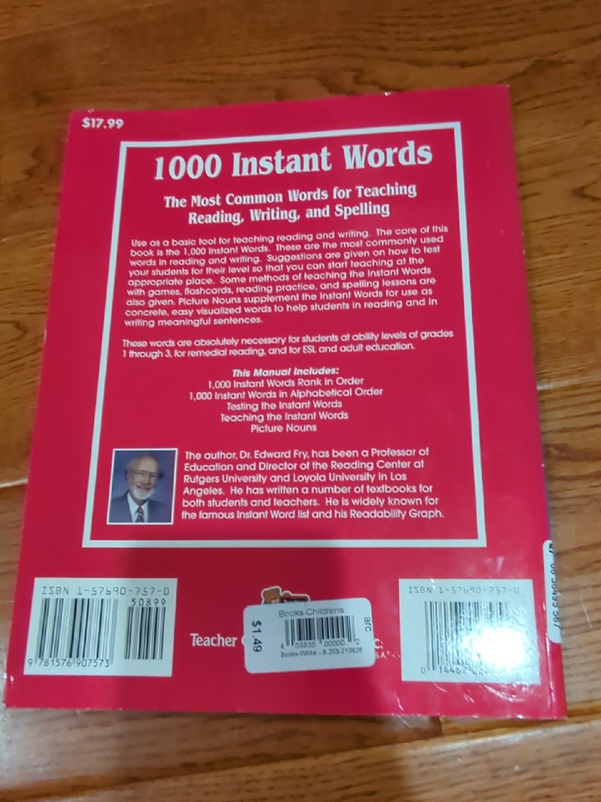 1000 Instant Words by Edward Fry (1999, Trade Paperback, New Edition ...