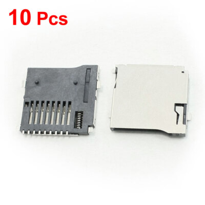 10 Pieces PCB Surface Mount Push-out Flip Type TF Micro SD Memory Card ...