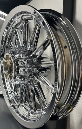 Harley Dyna 2000 Up REAR FXDL LOWRIDER 13 SPOKES Chrome Wheel 1” Axle ...