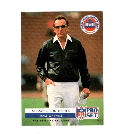 2 count lot 1992 Pro Set Hall of Fame Inductees Al Davis Cards #SC2 ...