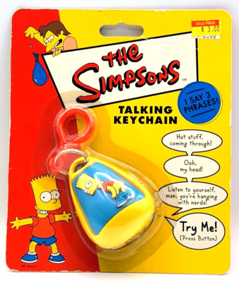 THE SIMPSONS TALKING KEYCHAIN BART SIMPSON NIB SEALED / 3 PHRASES | eBay